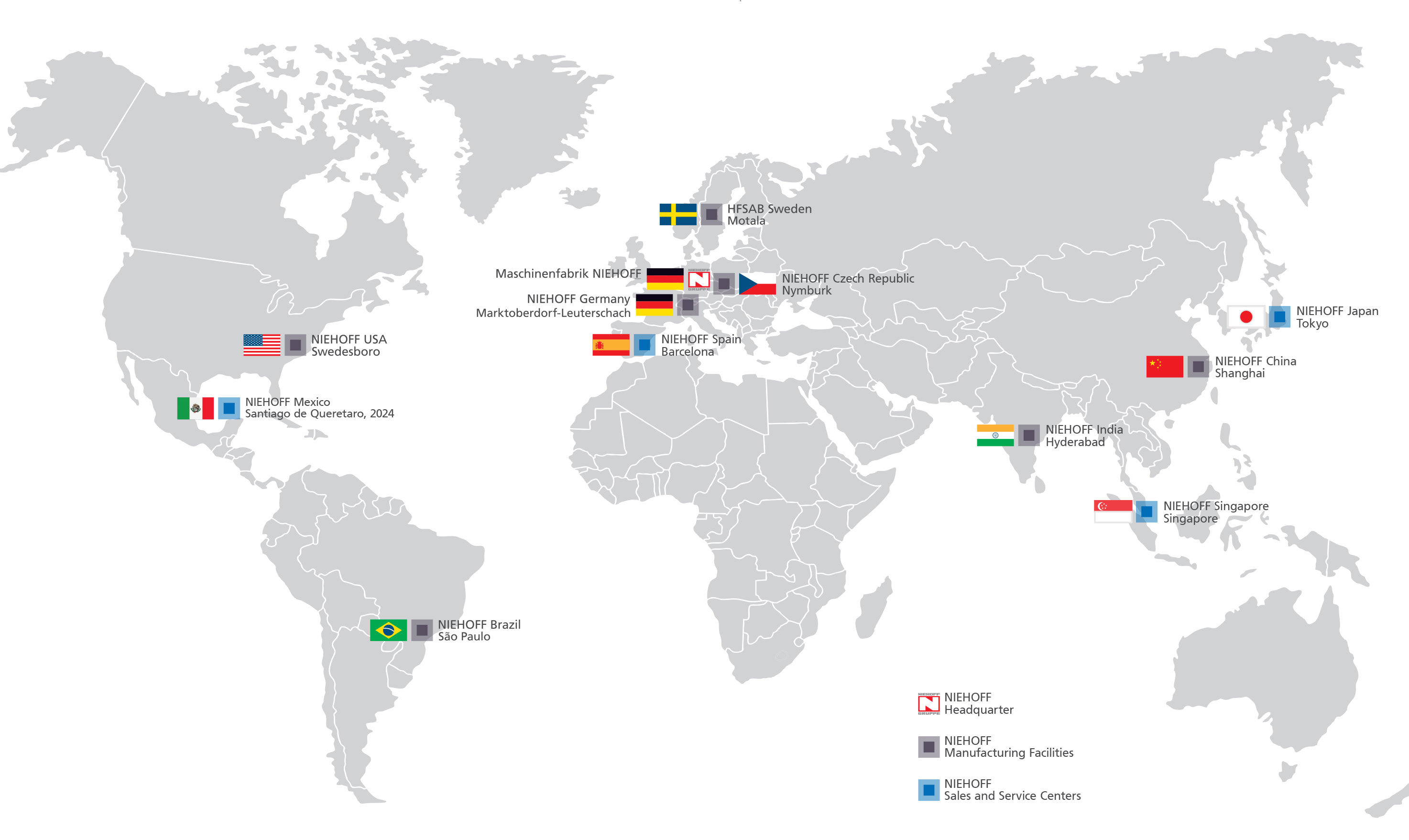 NIEHOFF Schwabach - Locations worldwide and headquarter schwabach